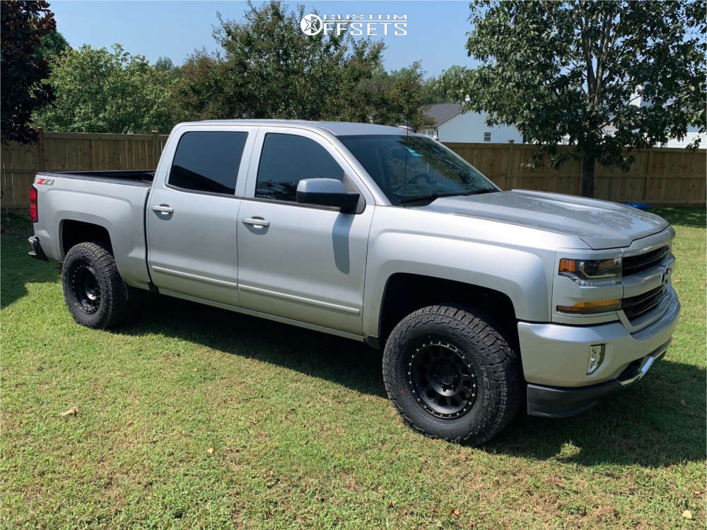 2018 Chevrolet Silverado 1500 with 17x8.5 0 Method Mr315 and 285/70R17 Falken WildPeak AT3W and ...