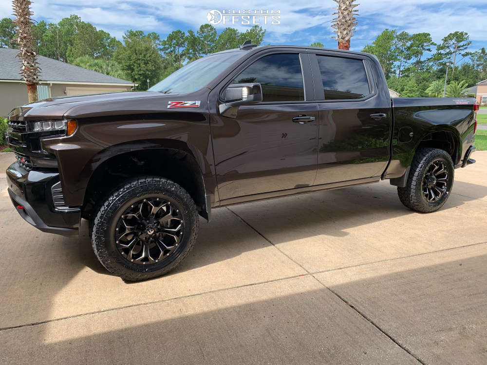 2019 Chevrolet Silverado 1500 with 20x9 0 Fuel 576 and 295/60R20 Toyo ...