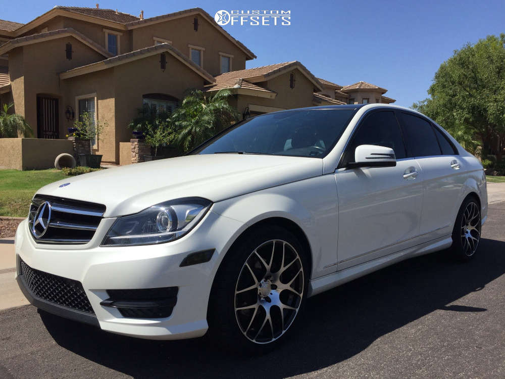 2013 Mercedes-Benz C250 with 18x8 45 Avant Garde M310 and 225/40R18 ...