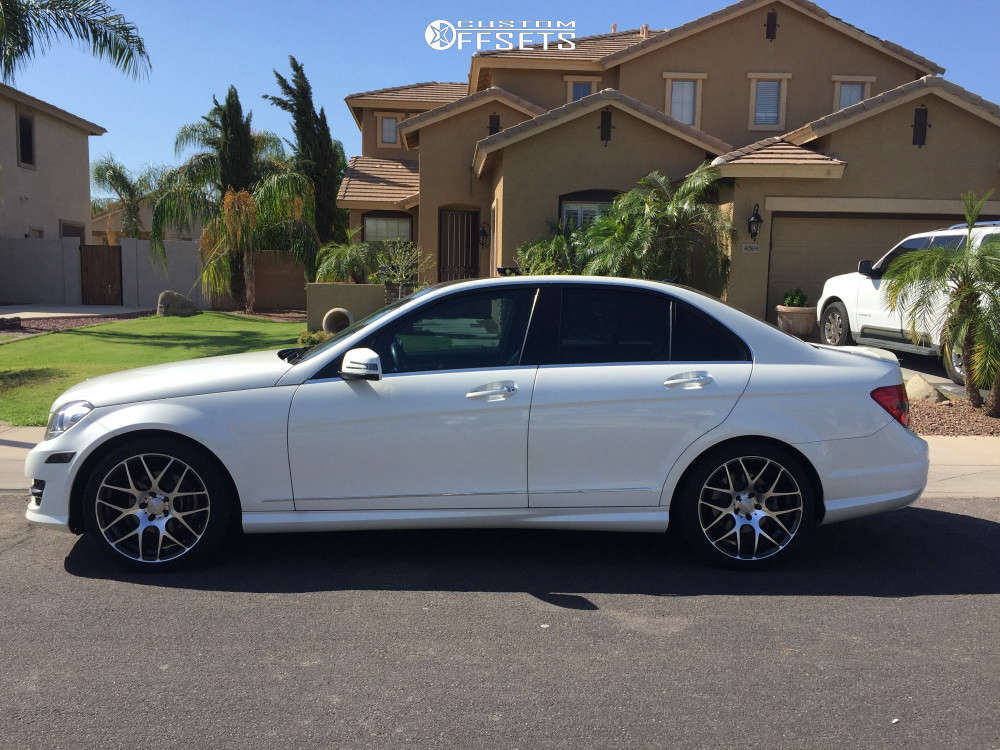2013 Mercedes-Benz C250 with 18x8 45 Avant Garde M310 and 225/40R18 ...