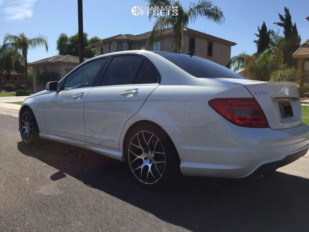 2013 Mercedes-Benz C250 with 18x8 45 Avant Garde M310 and 225/40R18 ...