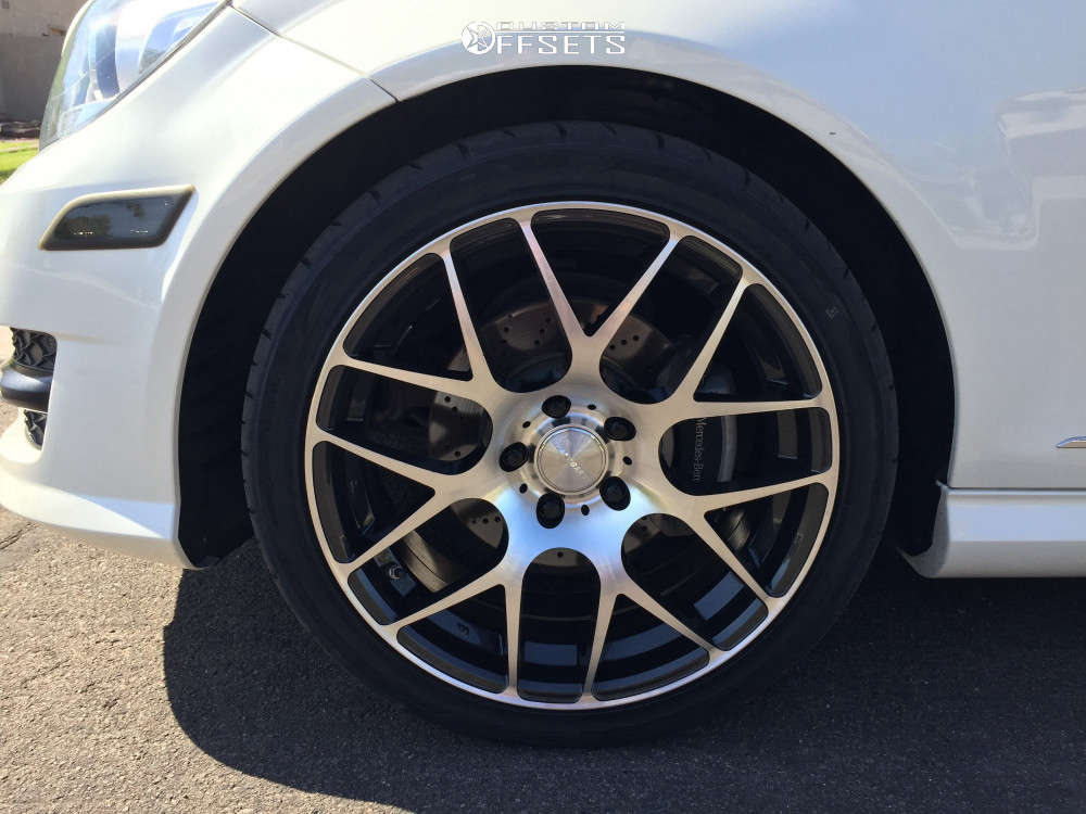 2013 Mercedes-Benz C250 with 18x8 45 Avant Garde M310 and 225/40R18 ...