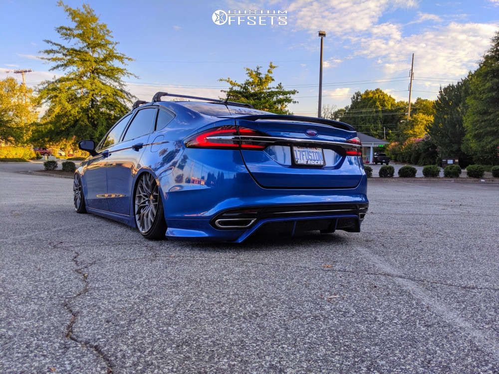 2017 Ford Fusion with 20x8 45 Simbolo X and 245/35R20 Lexani Lx-twenty ...