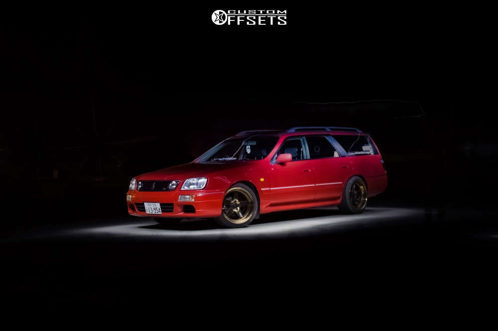 1999 Nissan Stagea with 18x10 20 Cosmis Racing Xt-005r and 235/40R18 ...