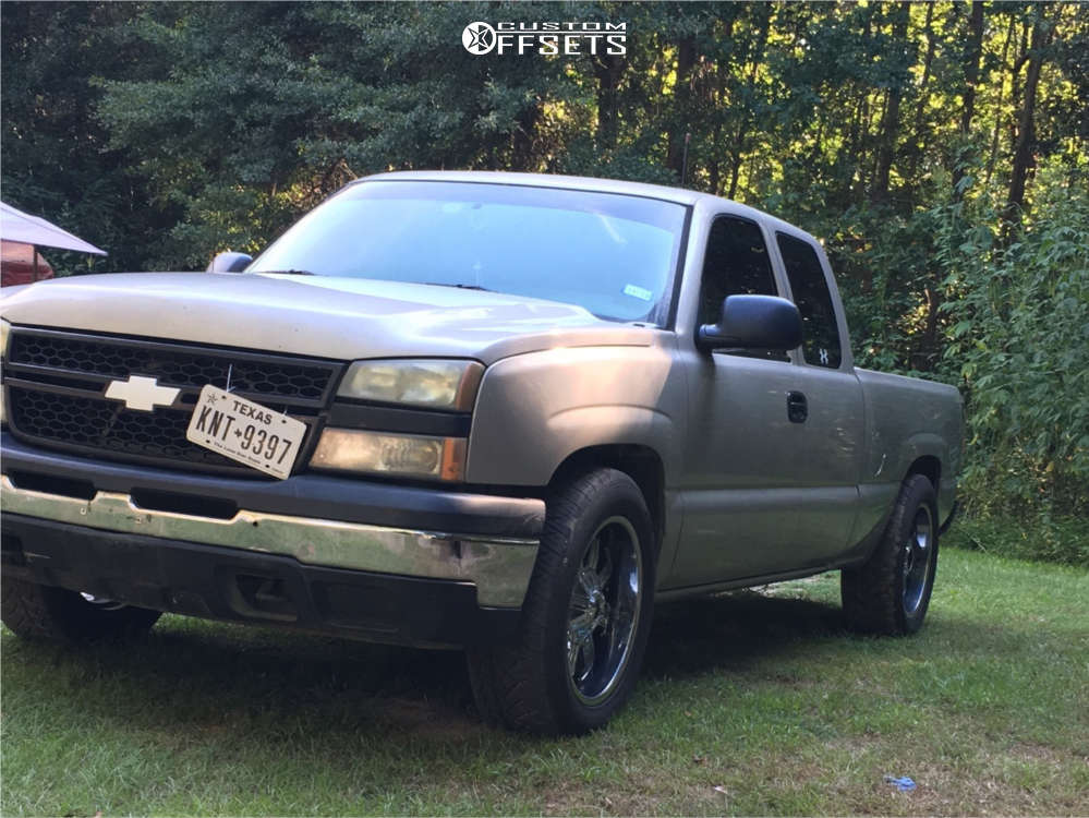 2006 Chevrolet Silverado 1500 with 20x9 -12 Mayhem Beast and 275/55R20 ...
