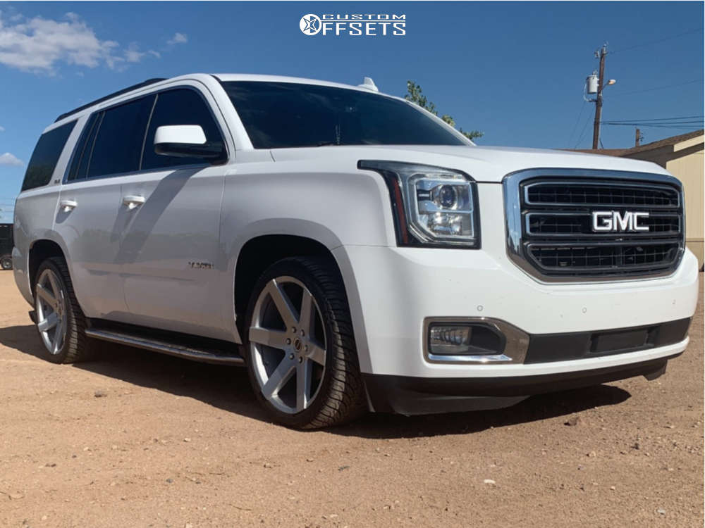 2015 GMC Yukon with 22x9.5 24 Strada Coda and 285/35R22 Atturo Az800 ...