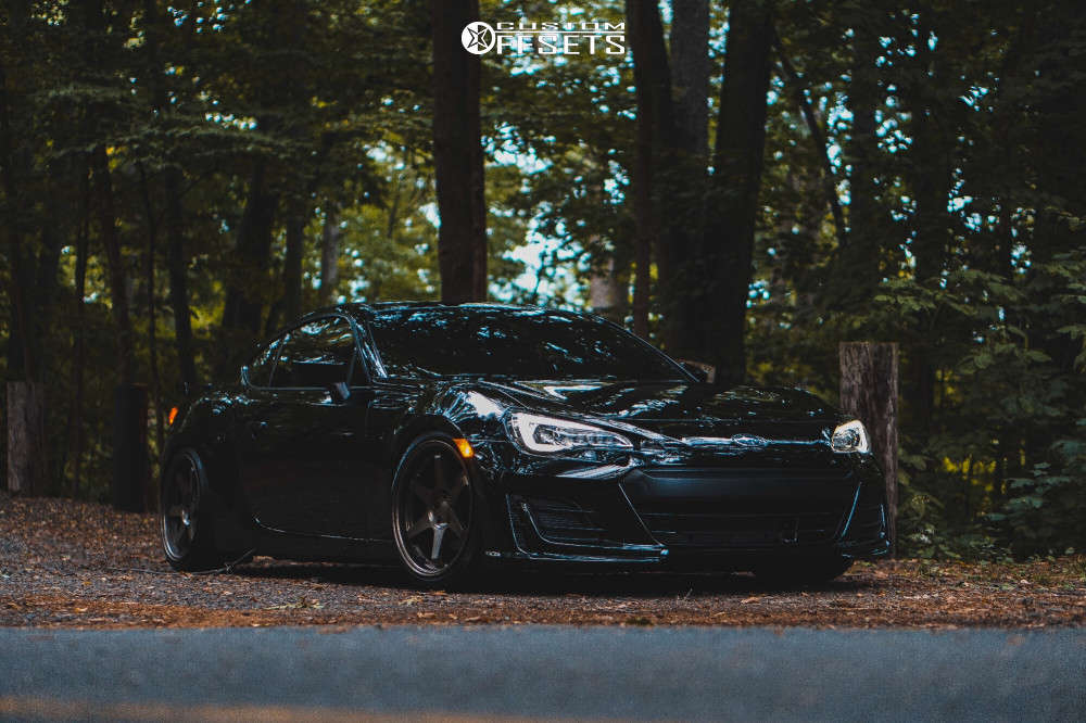 2019 Subaru BRZ with 18x9.5 35 ESR Sr07 and 225/40R18 Pirelli P-zero ...