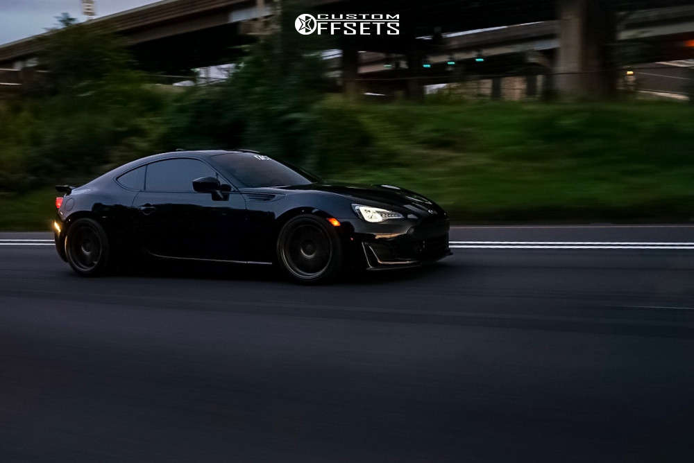 2019 Subaru BRZ with 18x9.5 35 ESR Sr07 and 225/40R18 Pirelli P-zero ...