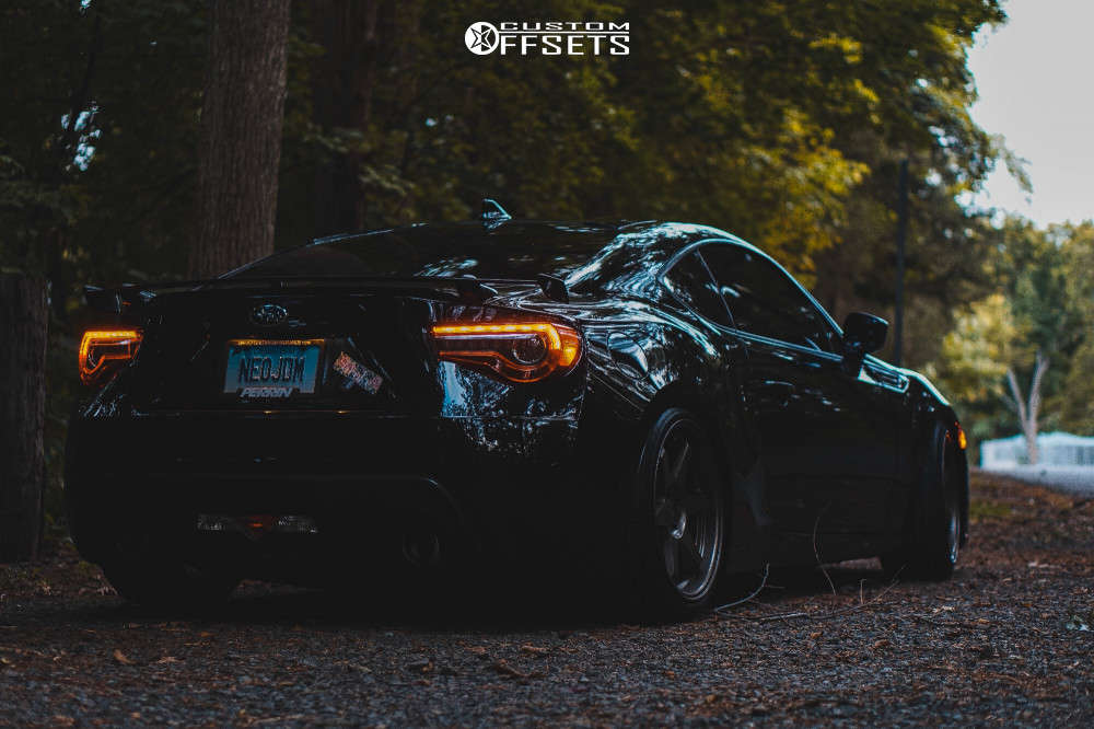 2019 Subaru BRZ with 18x9.5 35 ESR Sr07 and 225/40R18 Pirelli P-zero ...