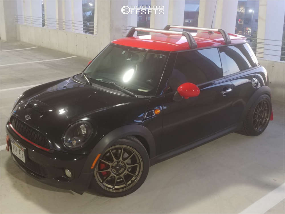 2010 Mini Cooper with 17x8 45 Konig Dekagram and 215/45R17 Nitto Neo ...