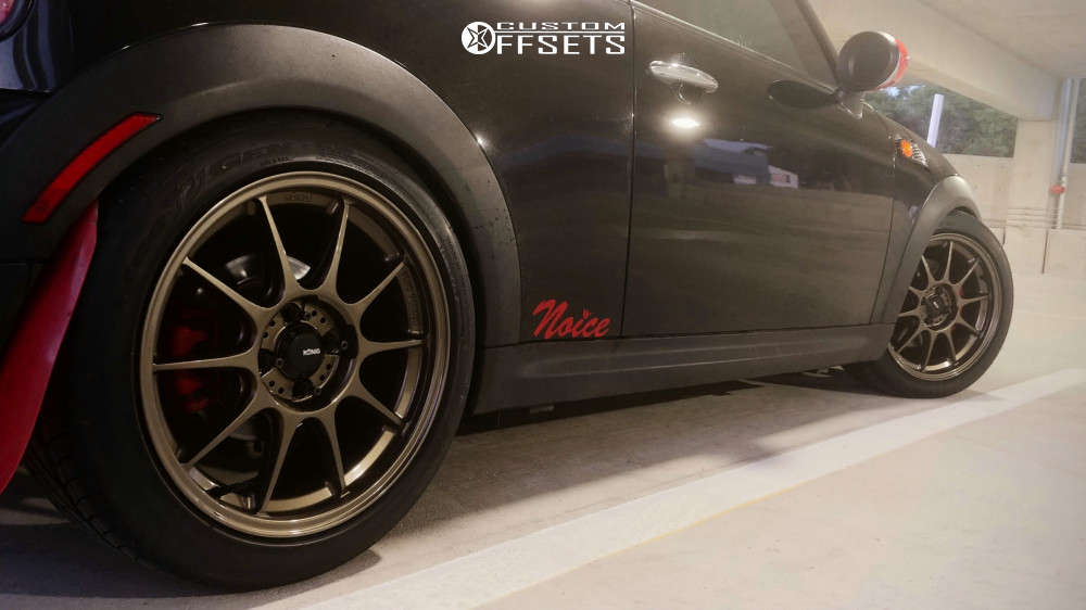 2010 Mini Cooper with 17x8 45 Konig Dekagram and 215/45R17 Nitto Neo ...