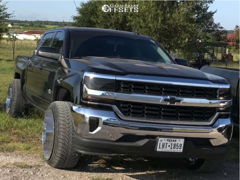 2018 Chevrolet Silverado 1500 with 24x14 -76 Xtreme Force Xf8 and 305 ...