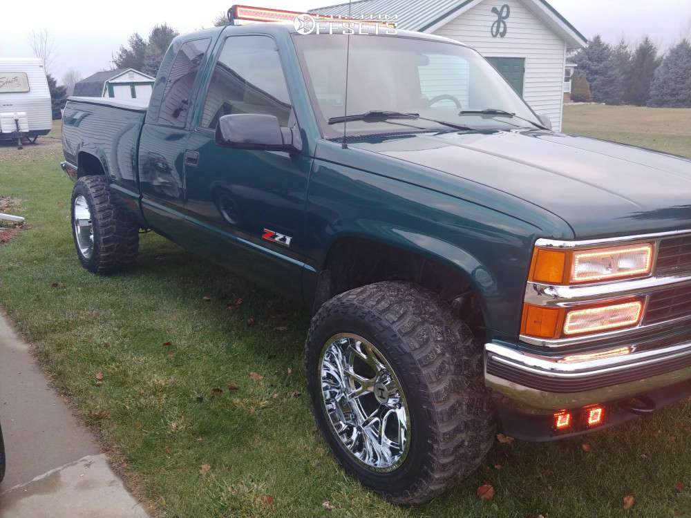 1995 Chevrolet K1500 with 20x12 -44 Hostile Rage and 305/55R20 Cooper ...
