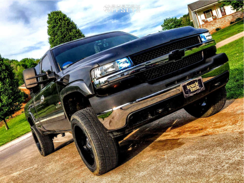 2002 Chevrolet Silverado 2500 HD with 20x12 -51 Dropstars 652bv and 305 ...