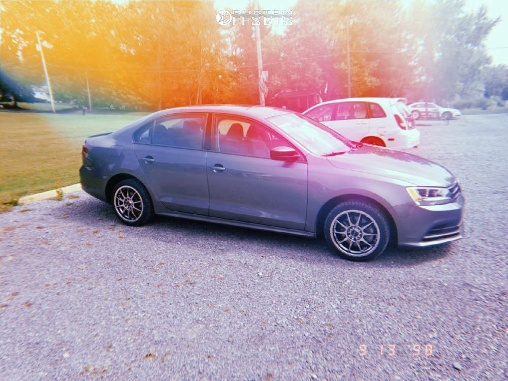 2016 Volkswagen Jetta with 16x7 48 Vision Venom and 205/40R16 Nitto Neo ...