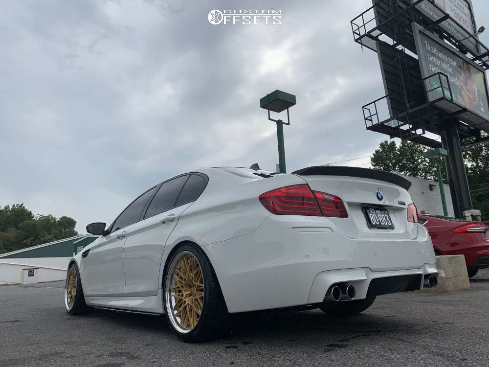 2015 BMW M5 with 20x10 30 Rotiform Forged Qlb and 255/35R20 Kumho Ecsta ...
