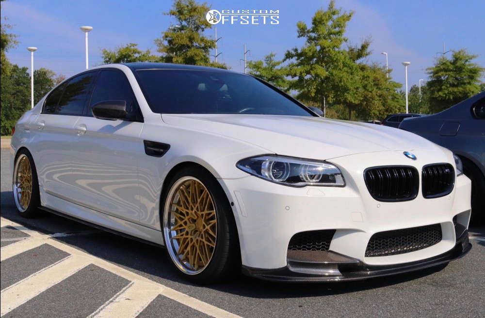 2015 BMW M5 with 20x10 30 Rotiform Forged Qlb and 255/35R20 Kumho Ecsta ...