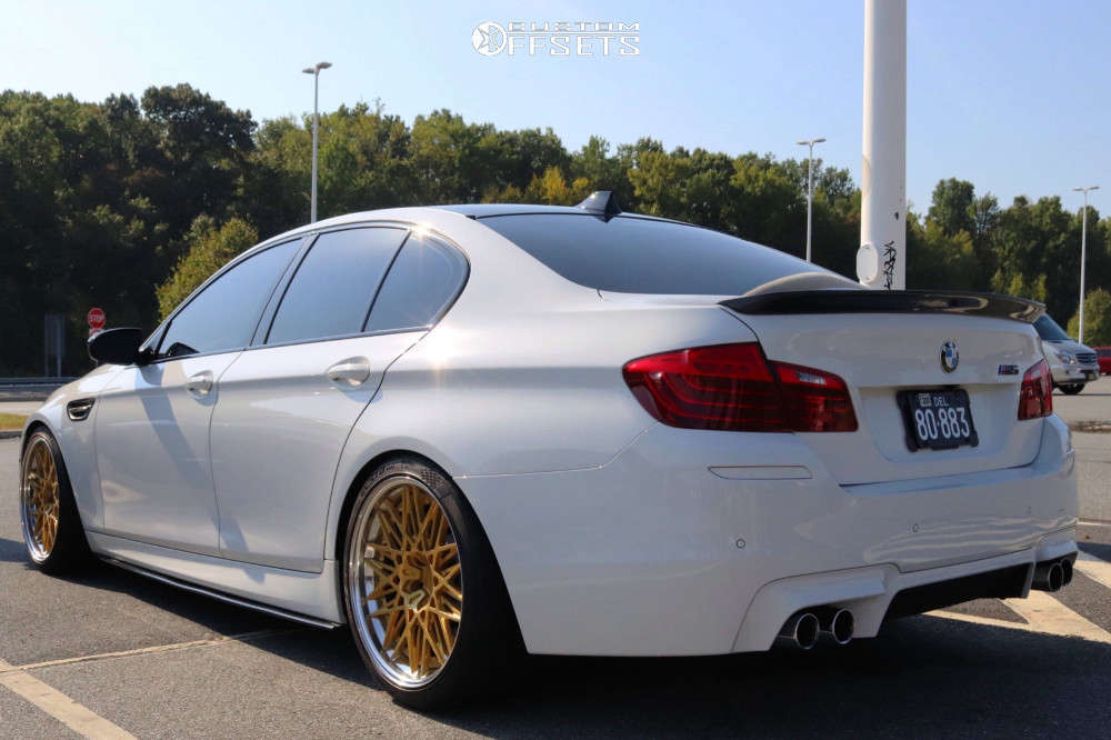 2015 BMW M5 with 20x10 30 Rotiform Forged Qlb and 255/35R20 Kumho Ecsta ...