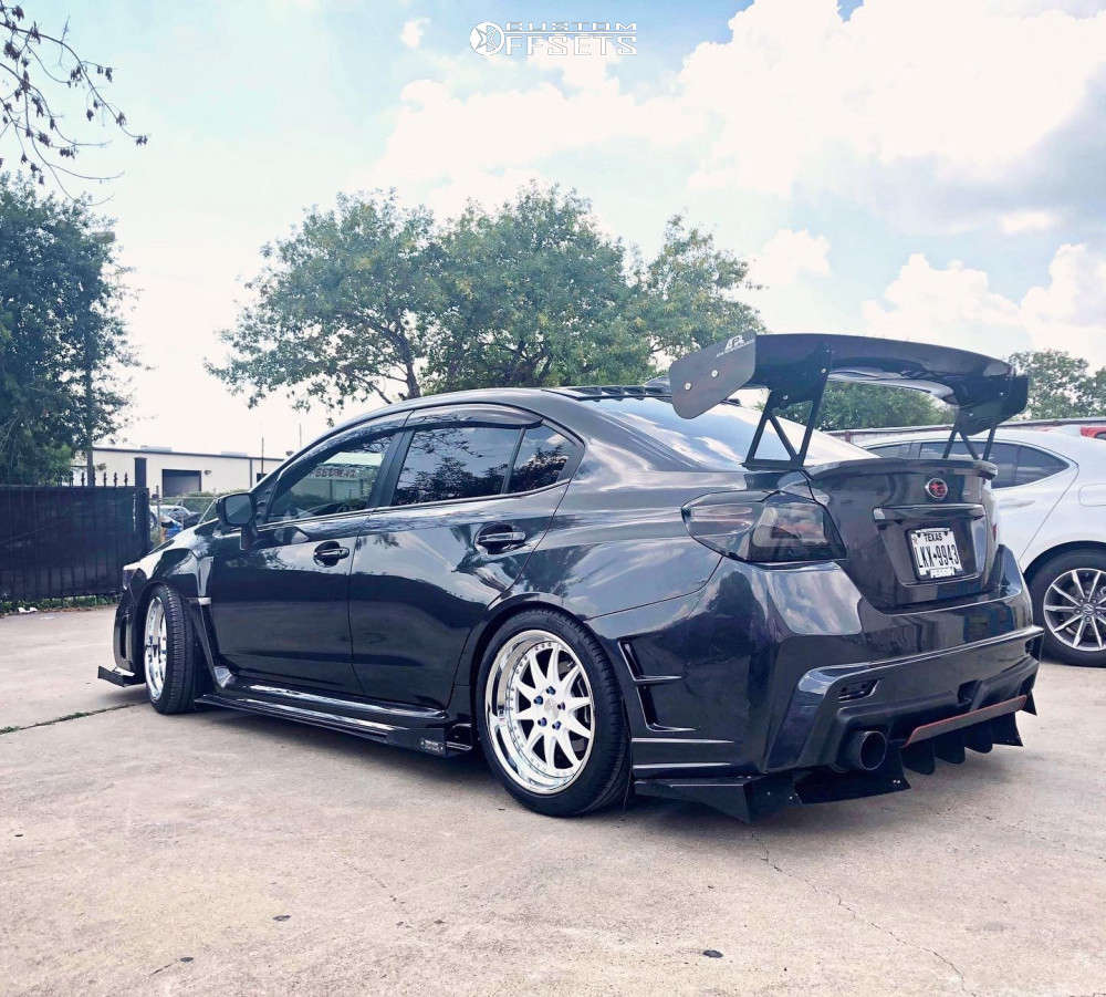 2018 Subaru WRX with 18x10 22 Avant Garde F120 and 265/35R18 Michelin ...