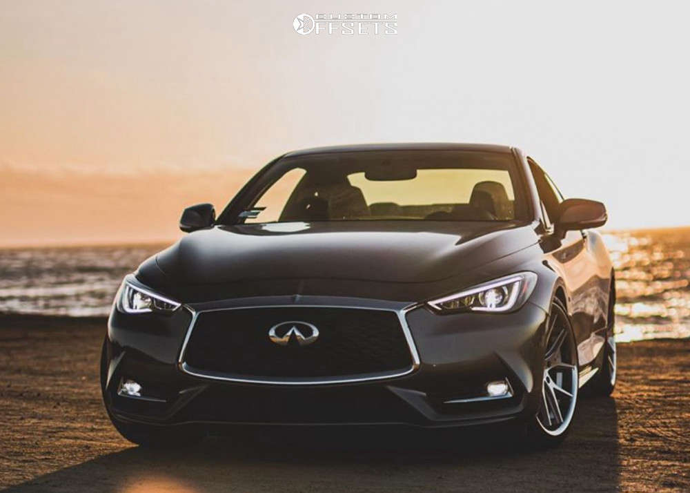 2017 INFINITI Q60 with 20x9 25 Ferrada FR2 and 235/40R20 Bridgestone ...
