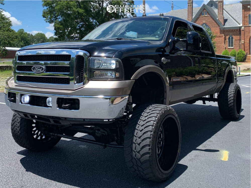 2007 Ford F-350 Super Duty with 24x14 -76 Specialty Forged Sf003 and 35 ...