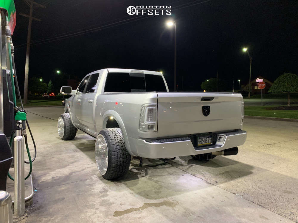 2017 Ram 3500 with 24x14 -90 American Force Nemesis Sfcc and 33/12.5R24 ...