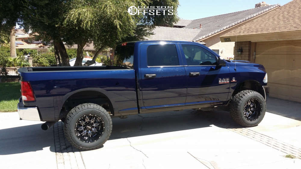 2017 Ram 2500 with 20x12 -44 Ultra Predator Ii and 35/12.5R20 Delinte ...