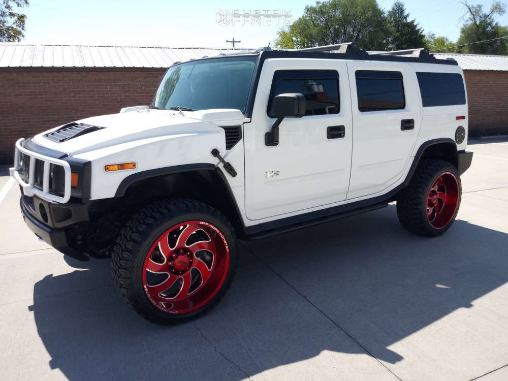 2004 HUMMER H2 with 24x12 -44 Monster Offroad M07 and 35/12.5R24 Haida ...