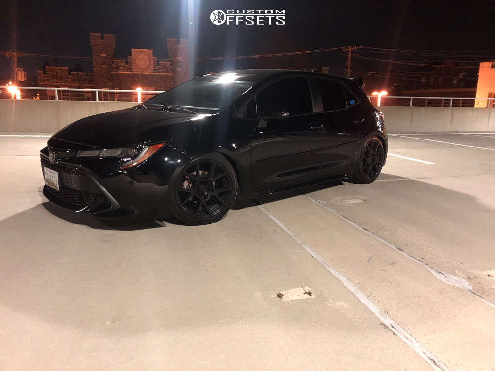 2019 Toyota Corolla with 18x9.5 35 Rotiform Kps and 235/40R18 Hankook ...