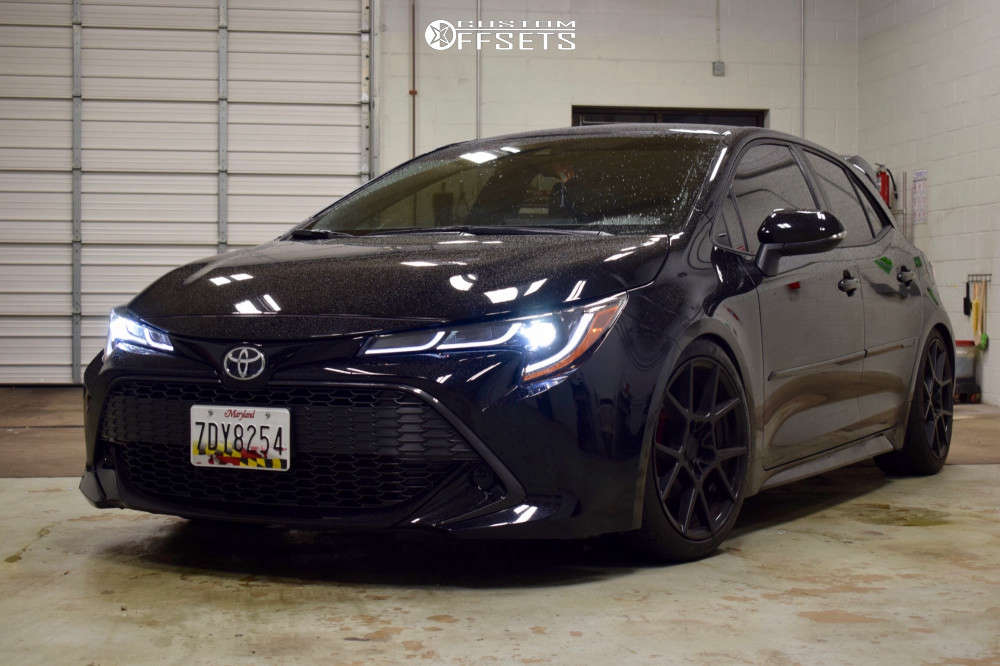 2019 Toyota Corolla with 18x9.5 35 Rotiform Kps and 235/40R18 Hankook ...