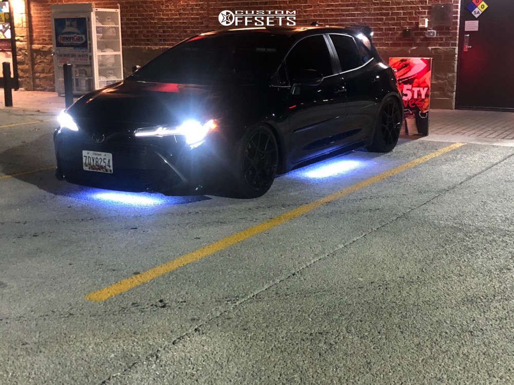 2019 Toyota Corolla with 18x9.5 35 Rotiform Kps and 235/40R18 Hankook ...