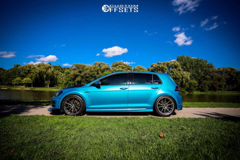 2017 Volkswagen Golf R with 18x8.5 43 TSW Bathurst and 235/45R18 ...