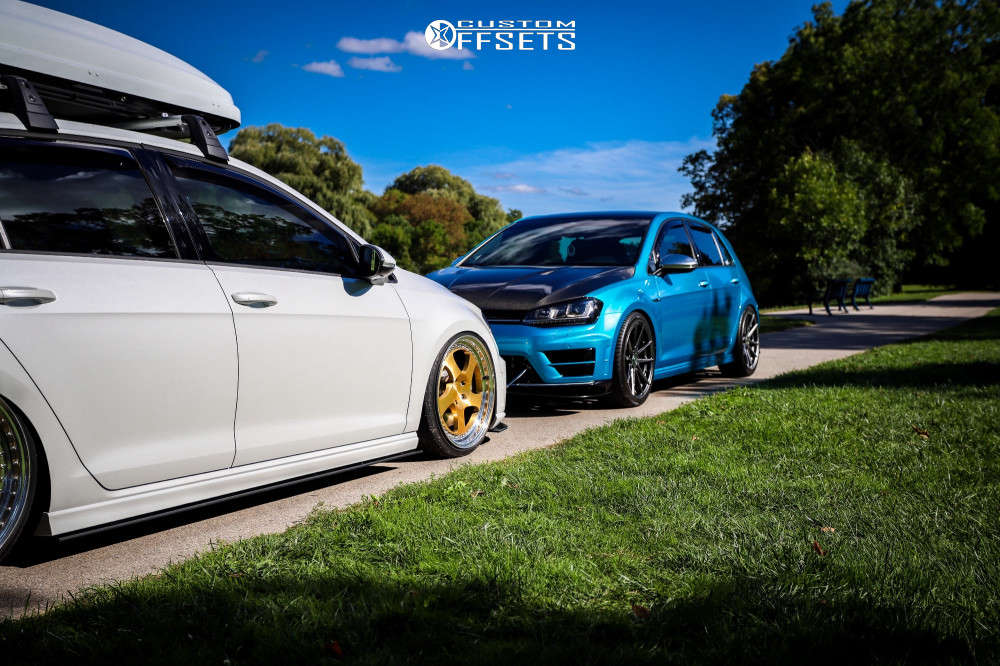 2017 Volkswagen Golf R with 18x8.5 43 TSW Bathurst and 235/45R18 ...