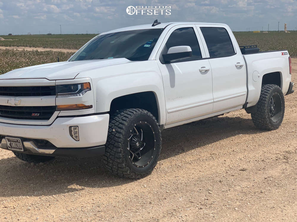 2018 Chevrolet Silverado 1500 with 20x10 -24 Dropstars 652bm and 33/12 ...
