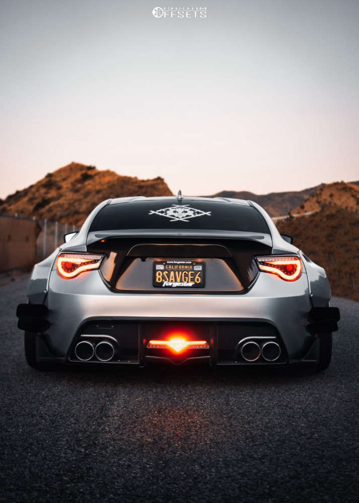 2016 Scion FR-S with 18x11 -15 Forgestar M14 and 265/35R18 Toyo Tires ...