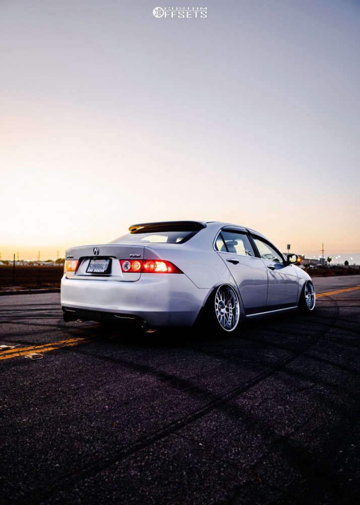 2004 Acura TSX with 18x10.5 5 Work Vs Xx and 225/35R18 Achilles 123s ...