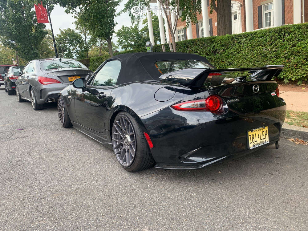 2016 Mazda MX-5 Miata with 17x9 30 Rotiform Rse and 205/40R17 Ironman ...