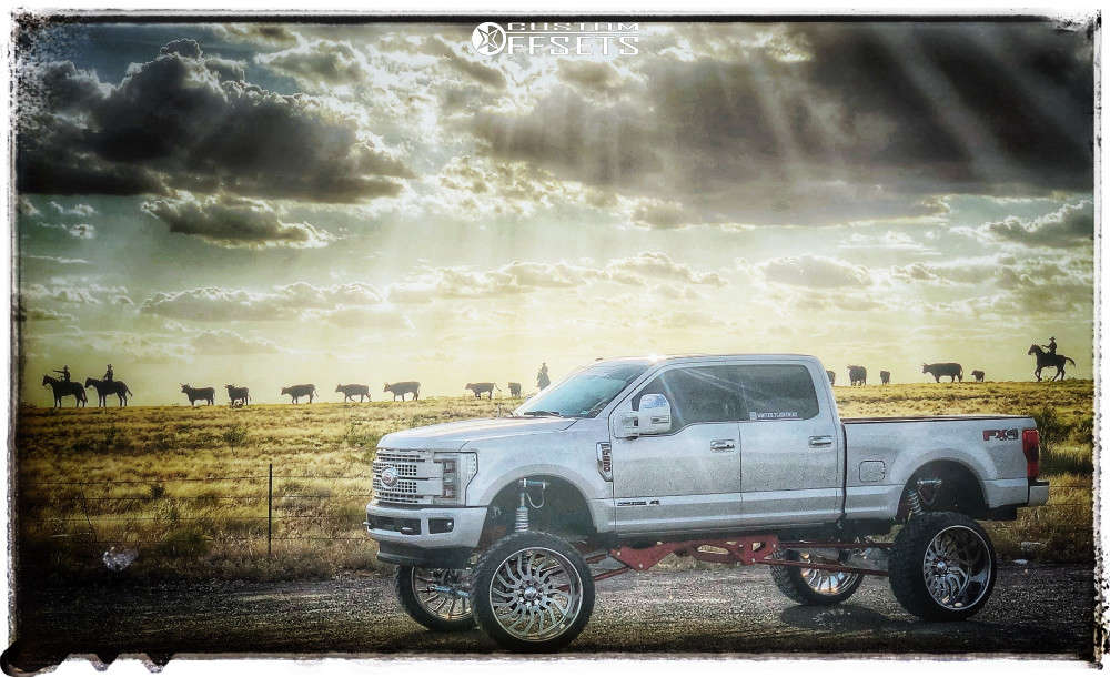 2017 Ford F-250 Super Duty with 28x16 -101 Intro Twist and 40/15.5R28 ...