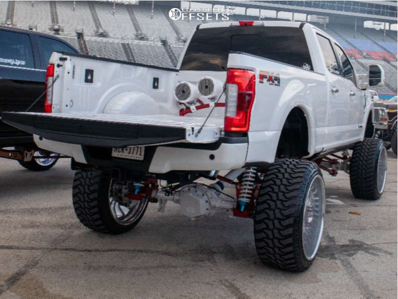 2017 Ford F-250 Super Duty with 28x16 -101 Intro Twist and 40/15.5R28 ...