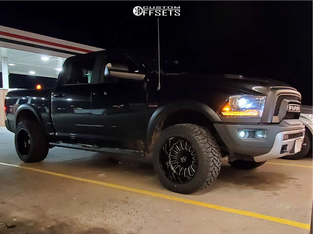 2017 Ram 1500 with 20x12 -51 ARKON OFF-ROAD Alexander and 33/12.5R20 ...