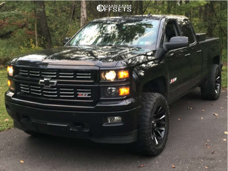 2015 Chevrolet Silverado 1500 with 20x10 -25 Dropstars 654bm and 33/12 ...