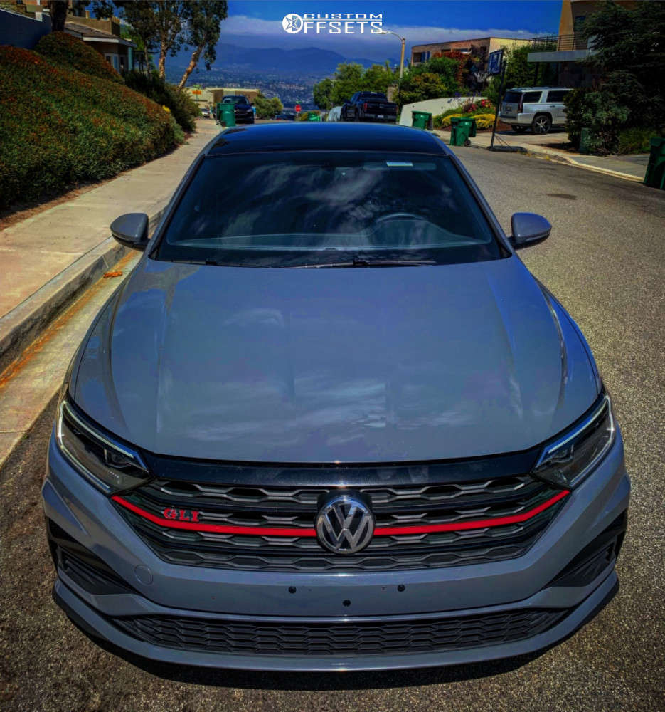 2019 Volkswagen Jetta with 19x8.5 45 Rotiform Buc and 245/35R19 Nitto ...