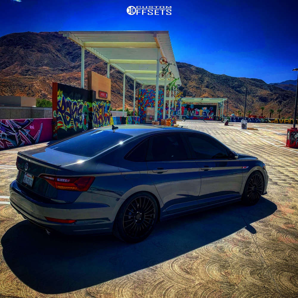 2019 Volkswagen Jetta with 19x8.5 45 Rotiform Buc and 245/35R19 Nitto ...