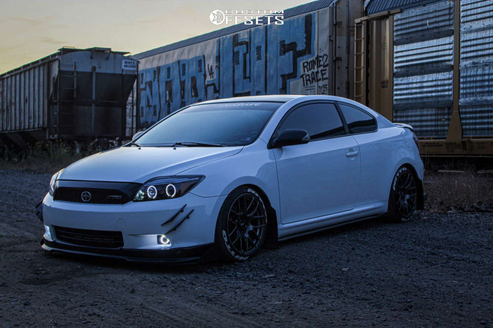 2009 Scion TC with 17x8.25 35 XXR 530 and 205/40R17 Nitto Neo Gen and ...