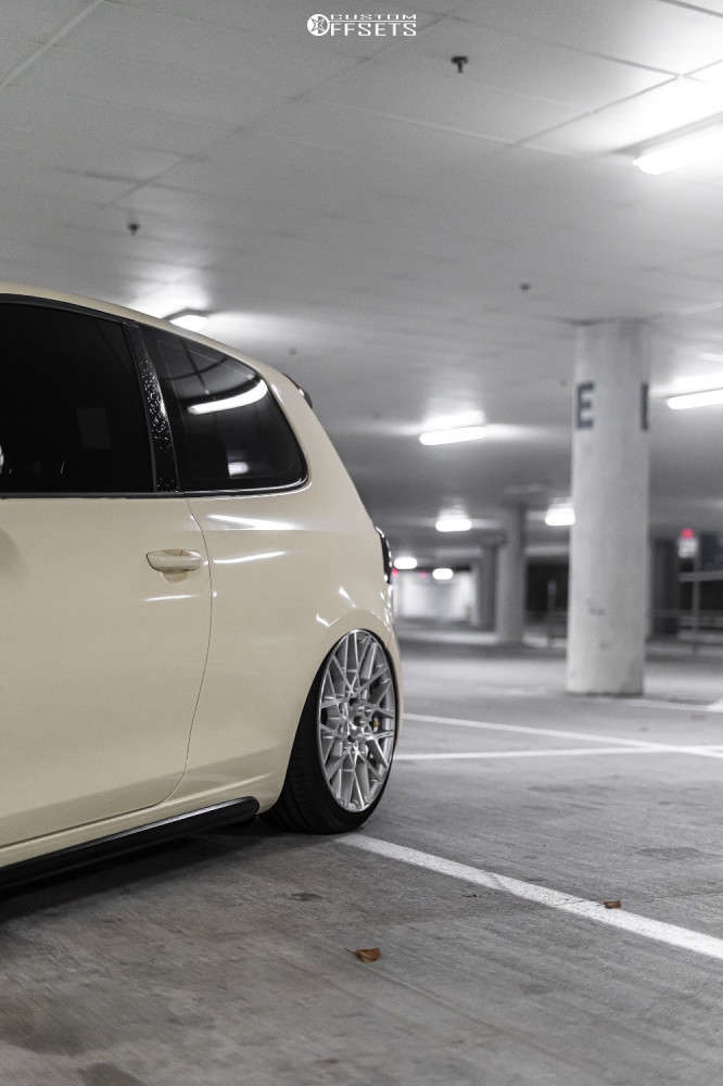2011 Volkswagen GTI with 18x9.5 35 Rotiform Blq and 225/45R18 Toyo ...