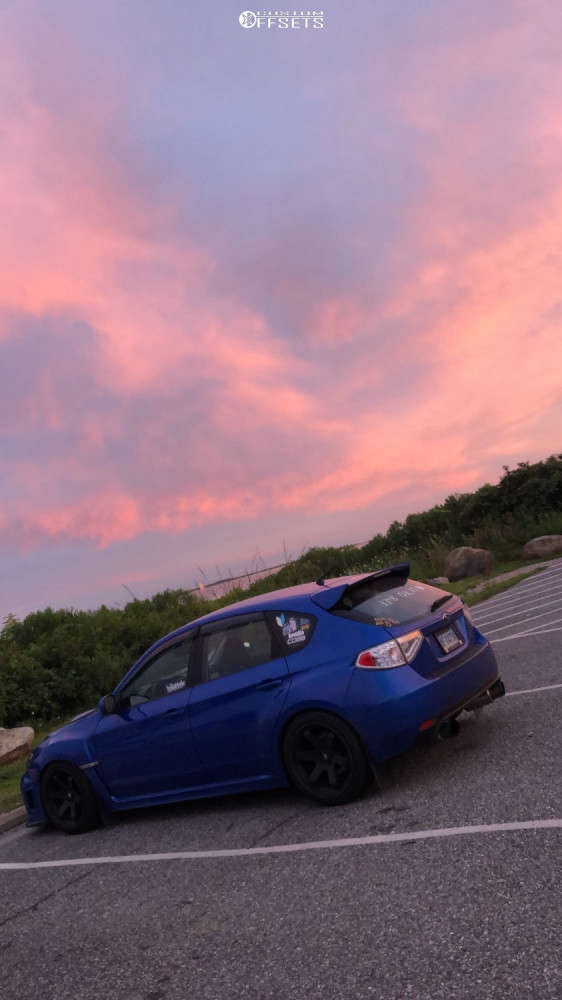 2012 Subaru WRX with 18x10.5 45 MST Mt01 and 225/45R18 Hankook V12 and ...