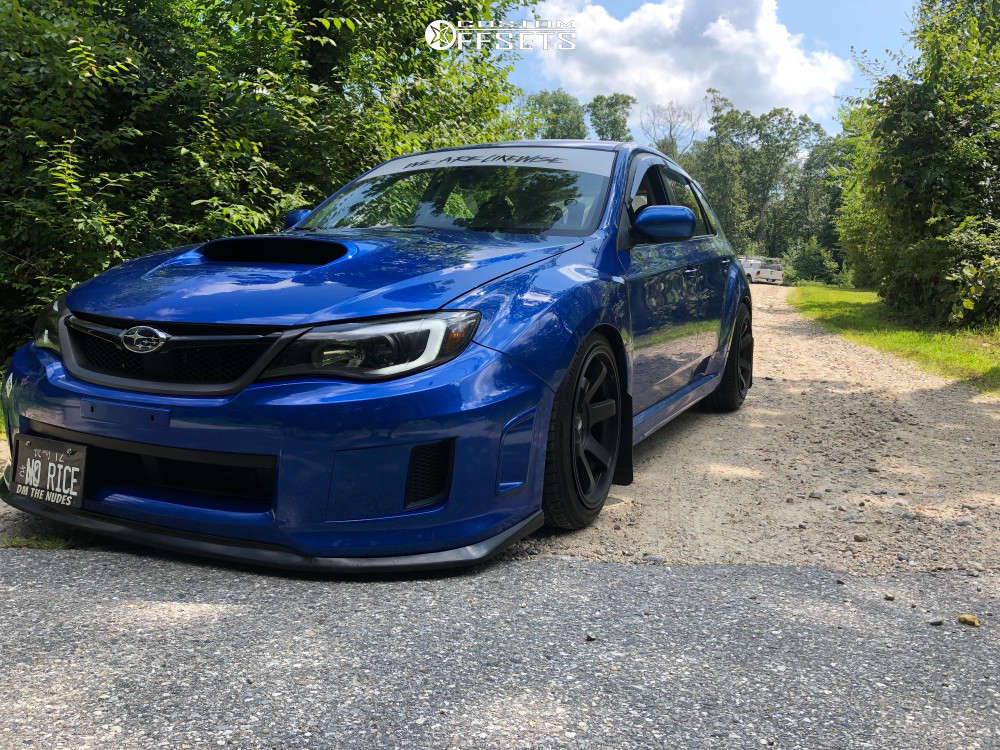 2012 Subaru WRX with 18x10.5 45 MST Mt01 and 225/45R18 Hankook V12 and ...
