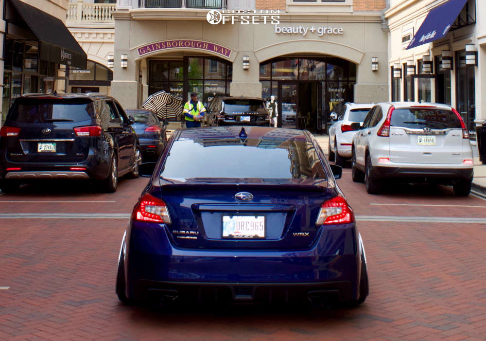 2017 Subaru WRX with 18x10.5 15 Weds ERM and 225/35R18 Federal 595 Evo ...