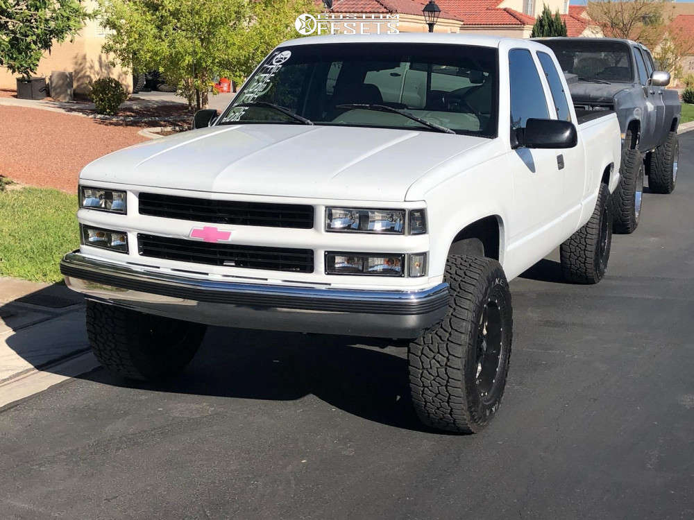 1995 Chevrolet C1500 with 17x9 -12 Rev Offroad 885 and 285/70R17 Falken ...