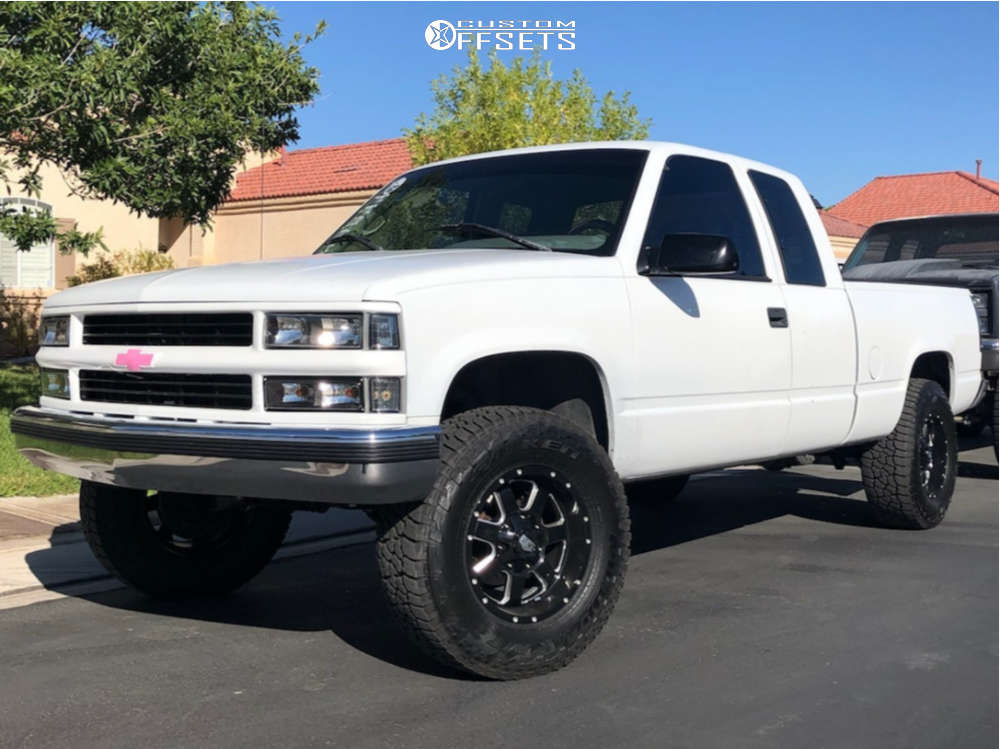 1995 Chevrolet C1500 with 17x9 -12 Rev Offroad 885 and 285/70R17 Falken ...